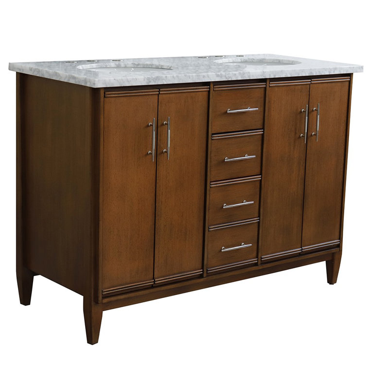 Wildon Home® Venice 49 Free Standing Double Bathroom Vanity With